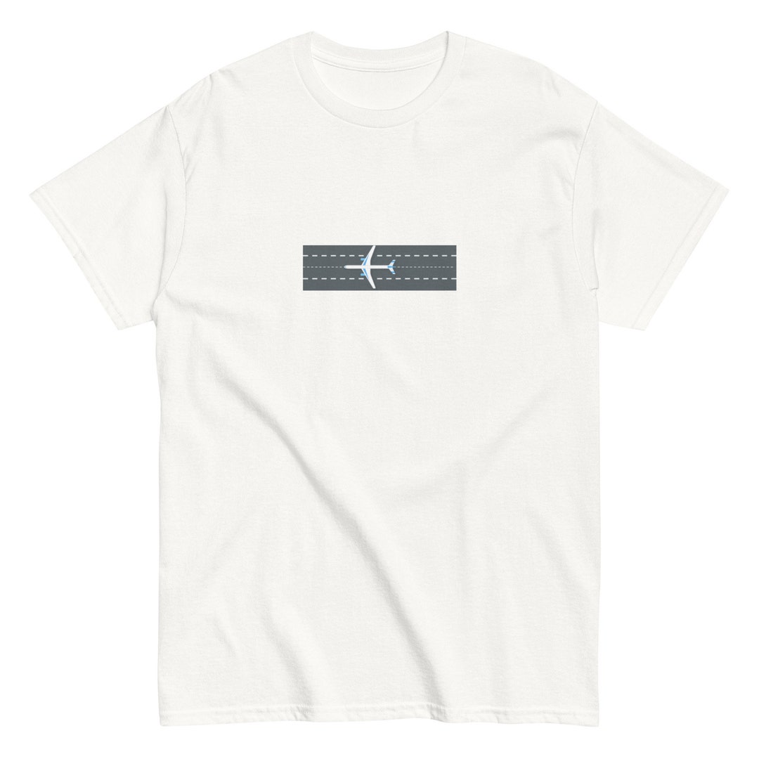 Airplane Lined up for Takeoff Runway Centreline Classic Tee Thrust ...