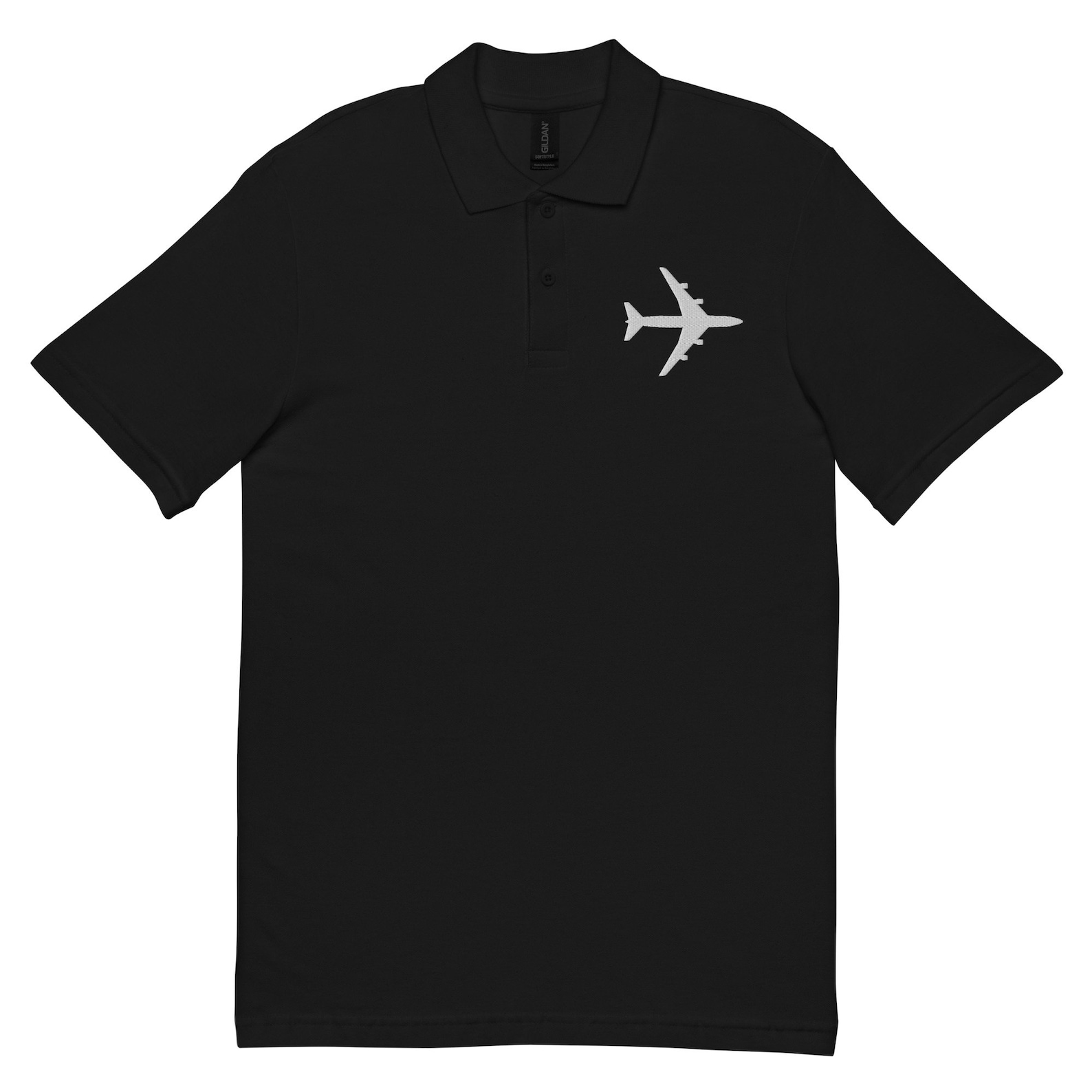 Boeing 747 Jumbo Jet Embroidered Unisex Pique Polo Shirt Gift for Pilot ...