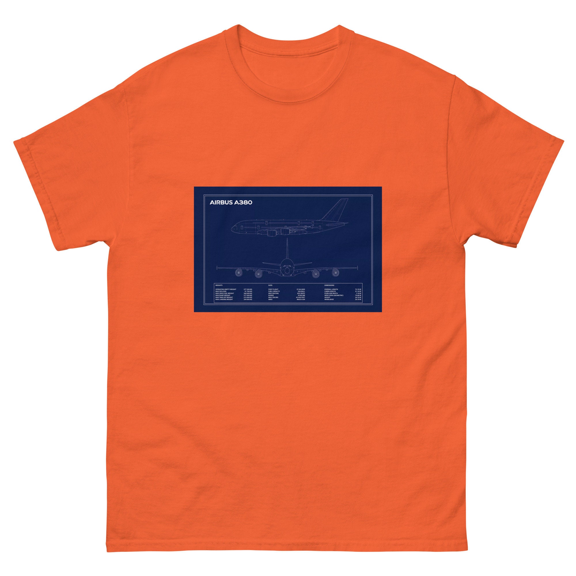 Airbus A380 Blueprint Men's Classic Tee - Etsy