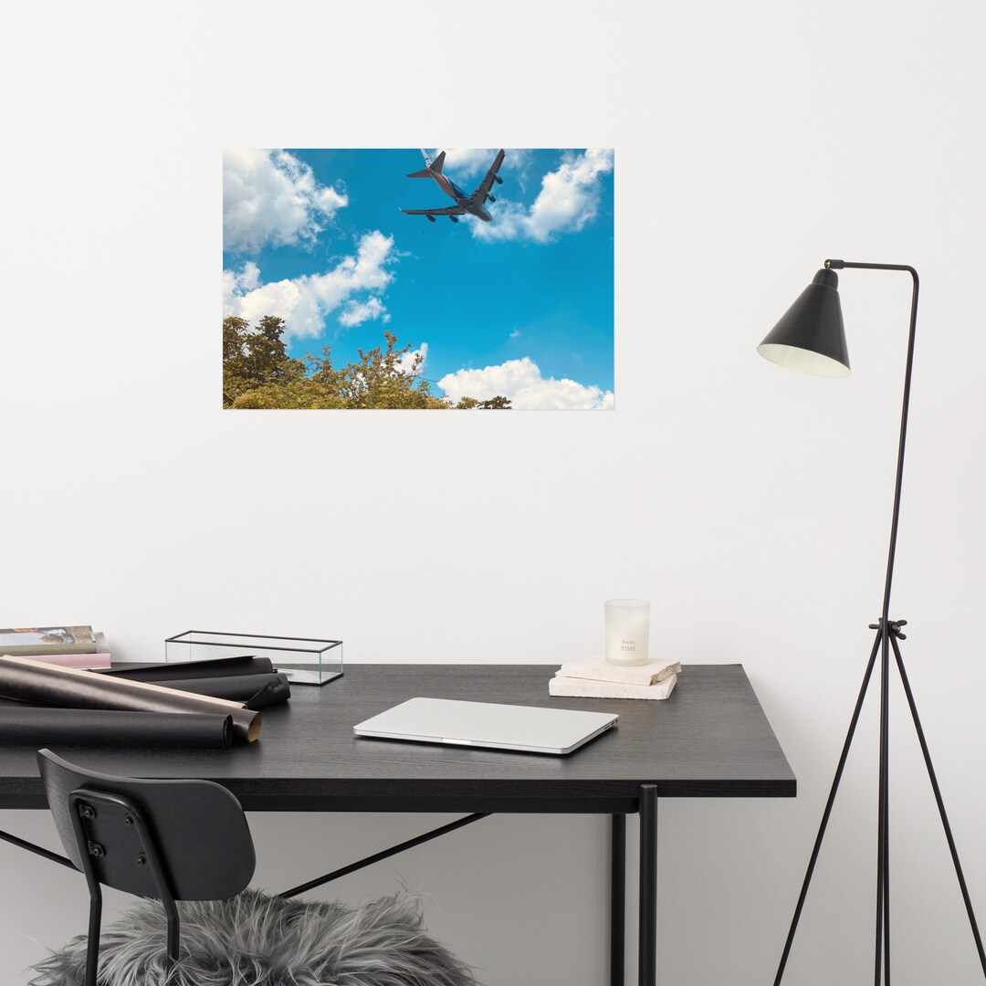 Boeing 747 Departing London Heathrow Poster - Etsy