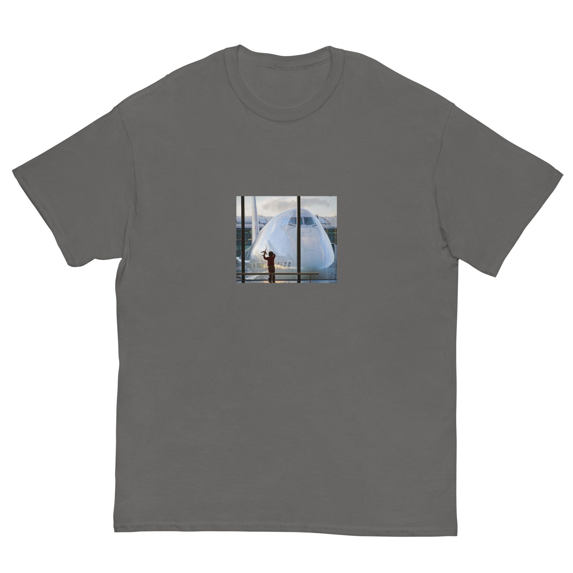 Airport Jumbo Jet Boeing 747 747-400 747-8 Men's Classic Tee Gate ...
