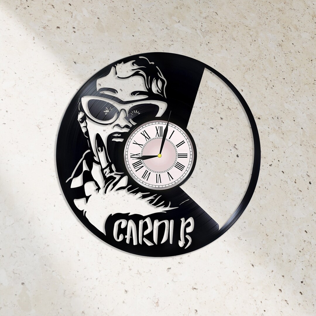 Hip Hop Queen Vinyl Record Wall Clock | Upcycled Rap Music Art - Etsy