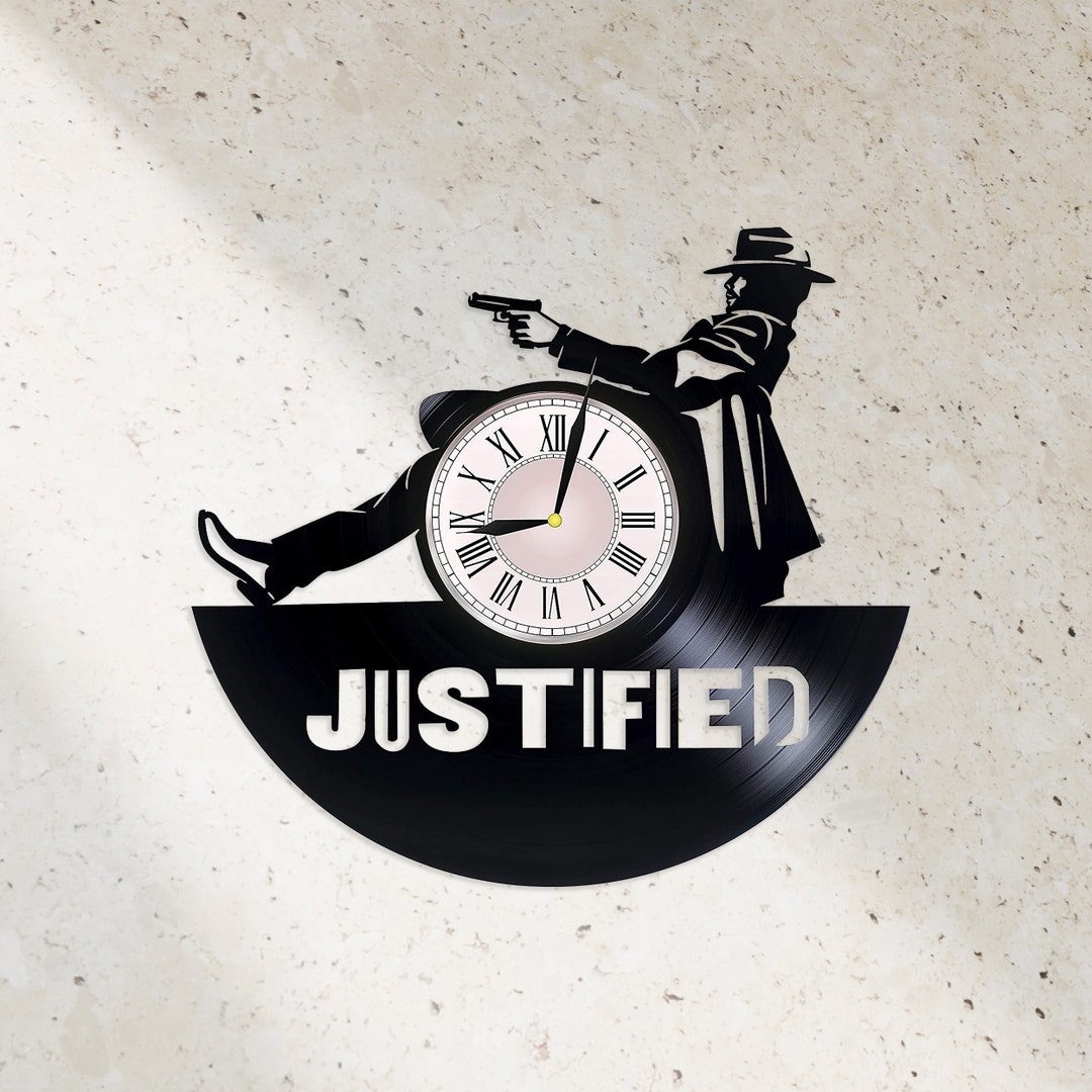 Justified TV Series Vinyl Record Clock | Unique Handmade Wall Art - Etsy