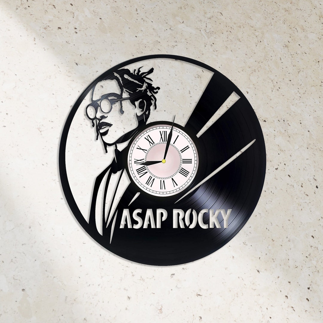 Vinyl Record Wall Clock | Rap Music Decor, Man Cave Art - Etsy