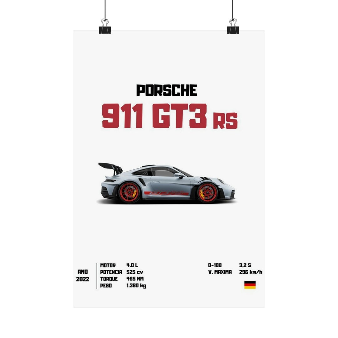 Porsche GT3 RS Wall Art Posters Poster Art Poster Download - Etsy