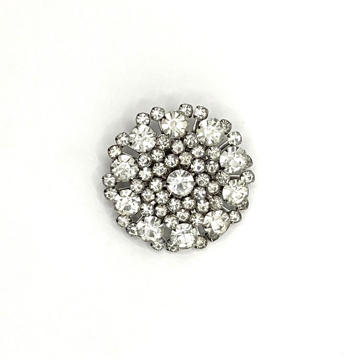 Large Rhinestone Brooches Filled in With Variety of Cuts and Colors ...