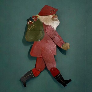 Vintage Hand-painted Shadow Dancer Santa Claus. American Folk Art. - Etsy