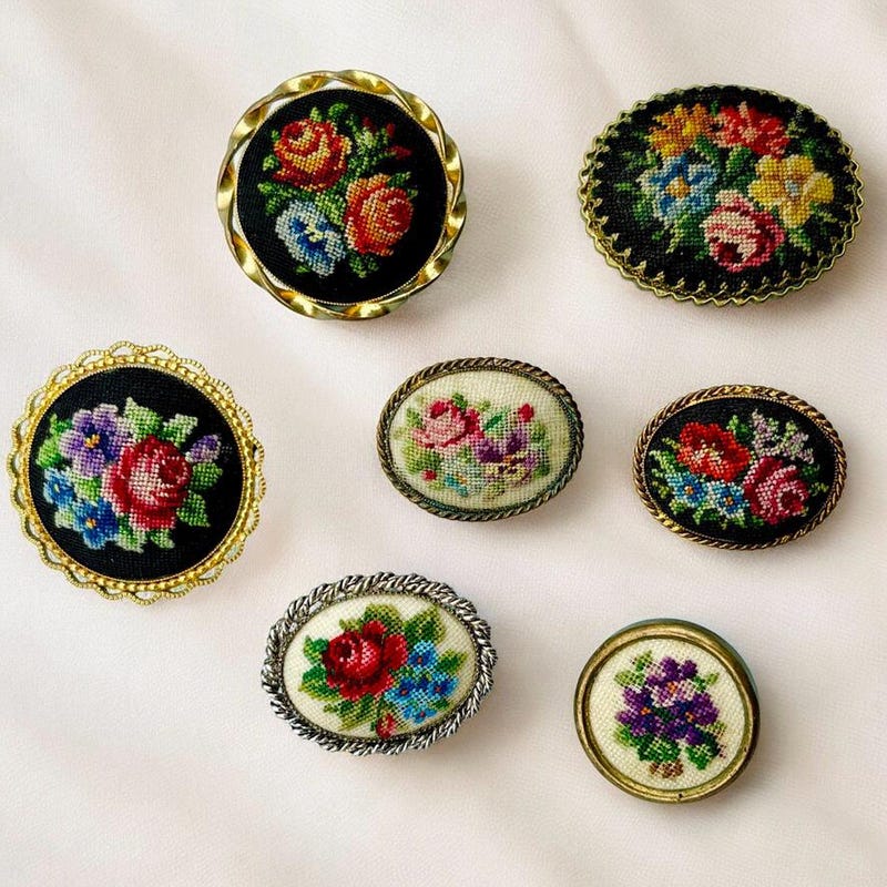 Petit Point Jewelry - Etsy