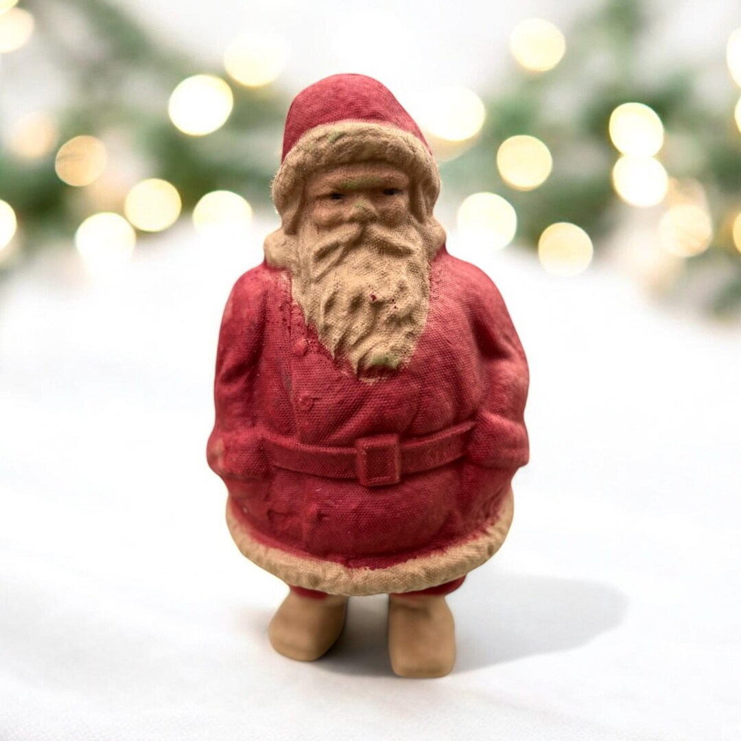 Vintage Extra Large Paper Mâché Pulp Santa Claus. - Etsy
