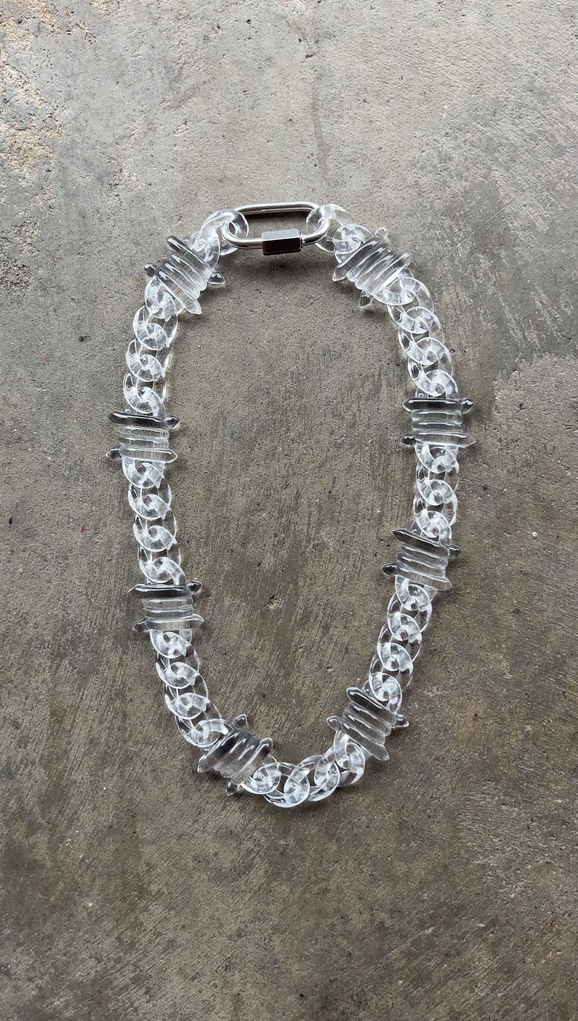 Barbed Wire Choker, Barb Wire Necklace, Emo Goth Cool Fashion Rock ...