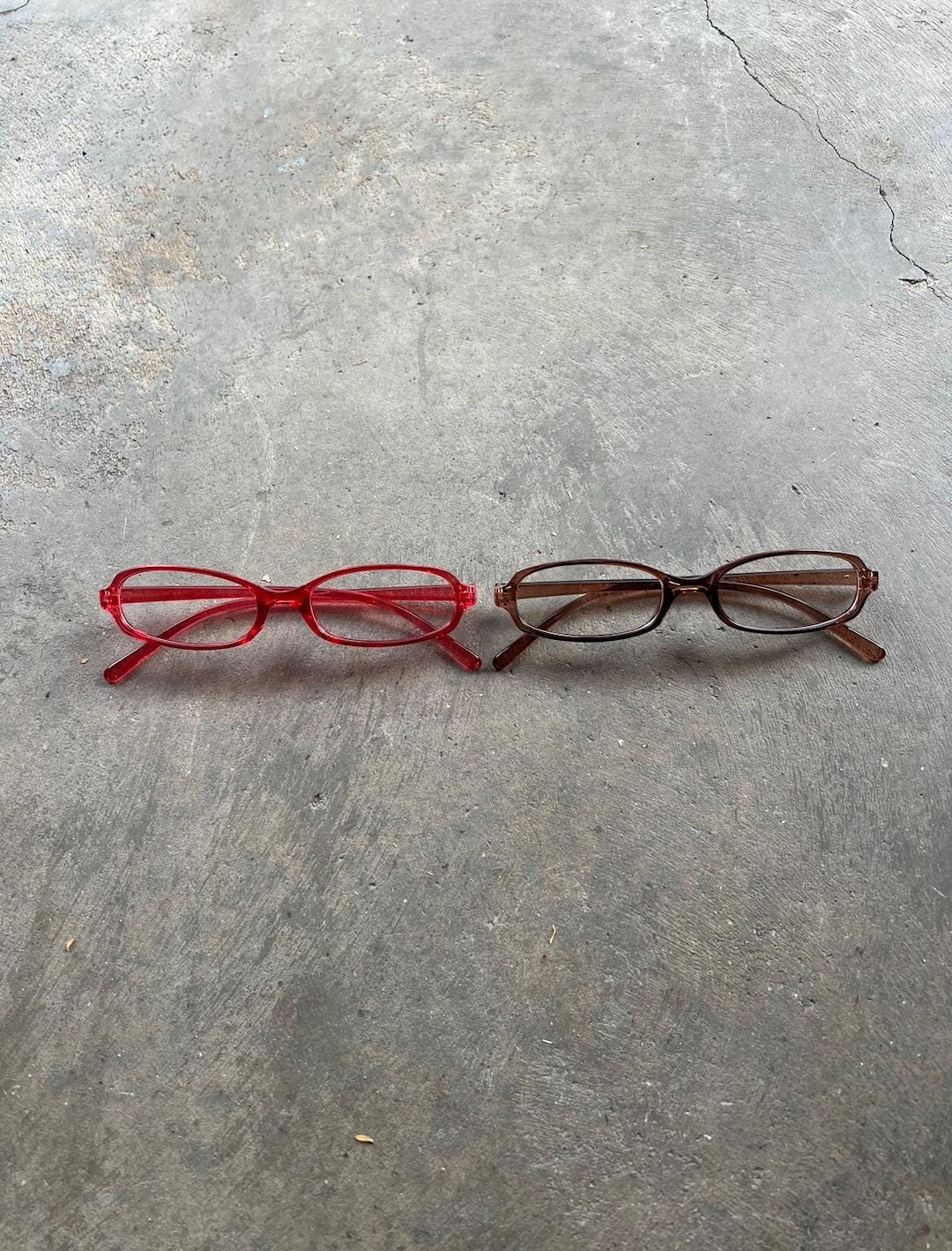 Vintage Inspired Stylish Light/clear Glasses for Both Men and Women, Y2K Glasses Frame, Red ...