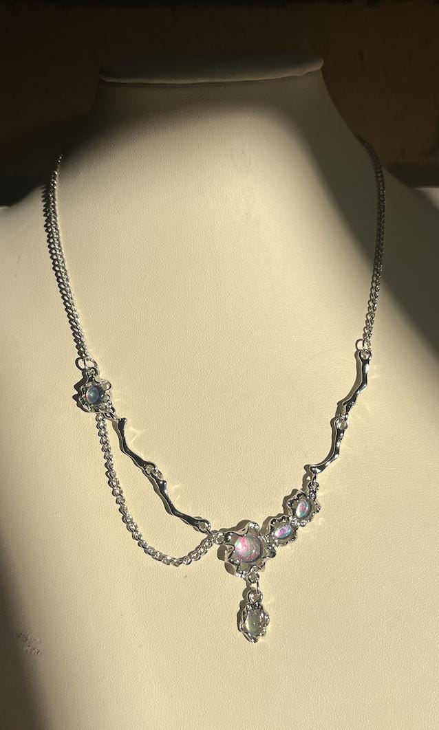 Y2K Star Necklace | Celestial Pendant Beads | Grunge Jewelry ...