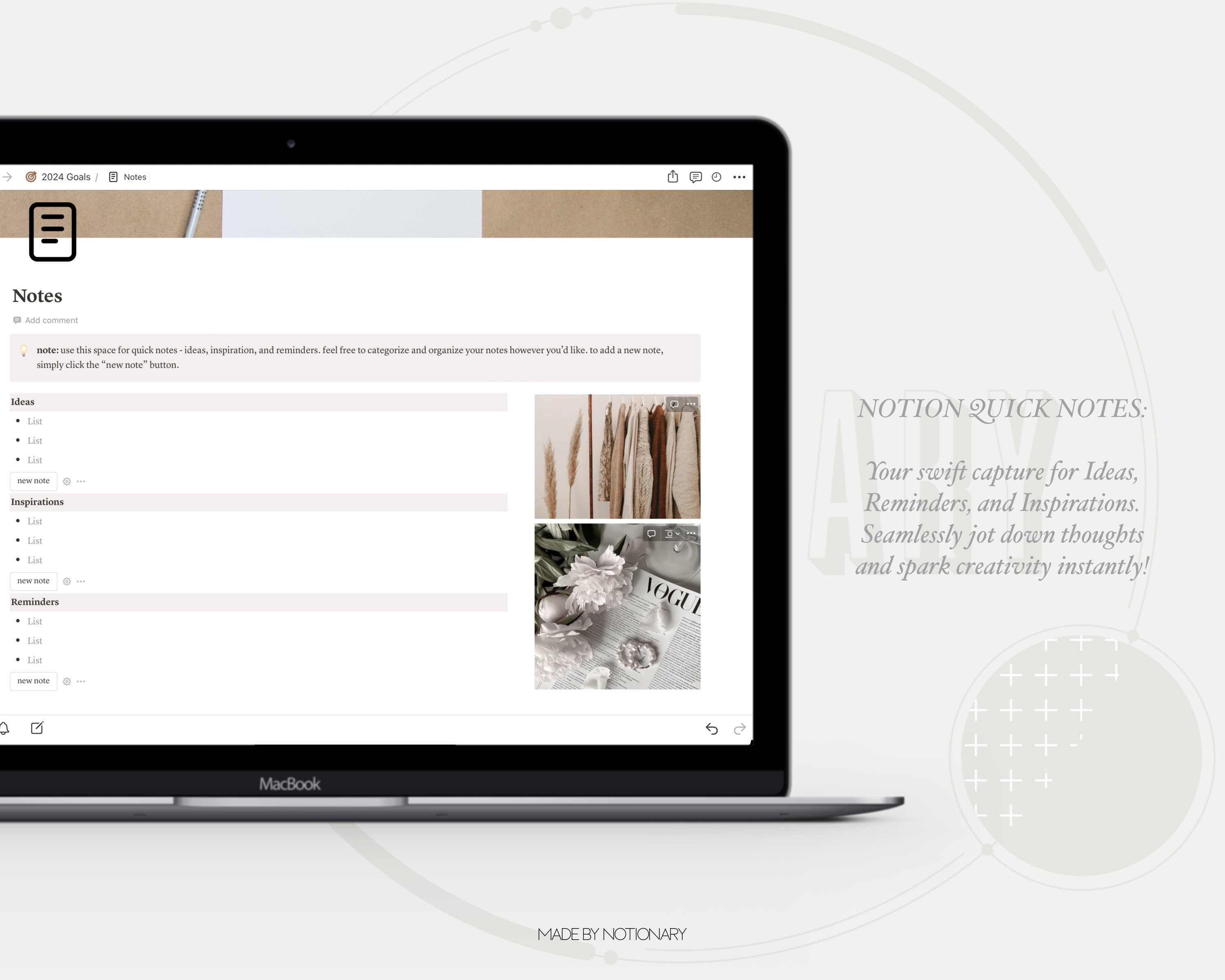2024 Goals Planner 12 Week Year Notion Template Achieve Success ...