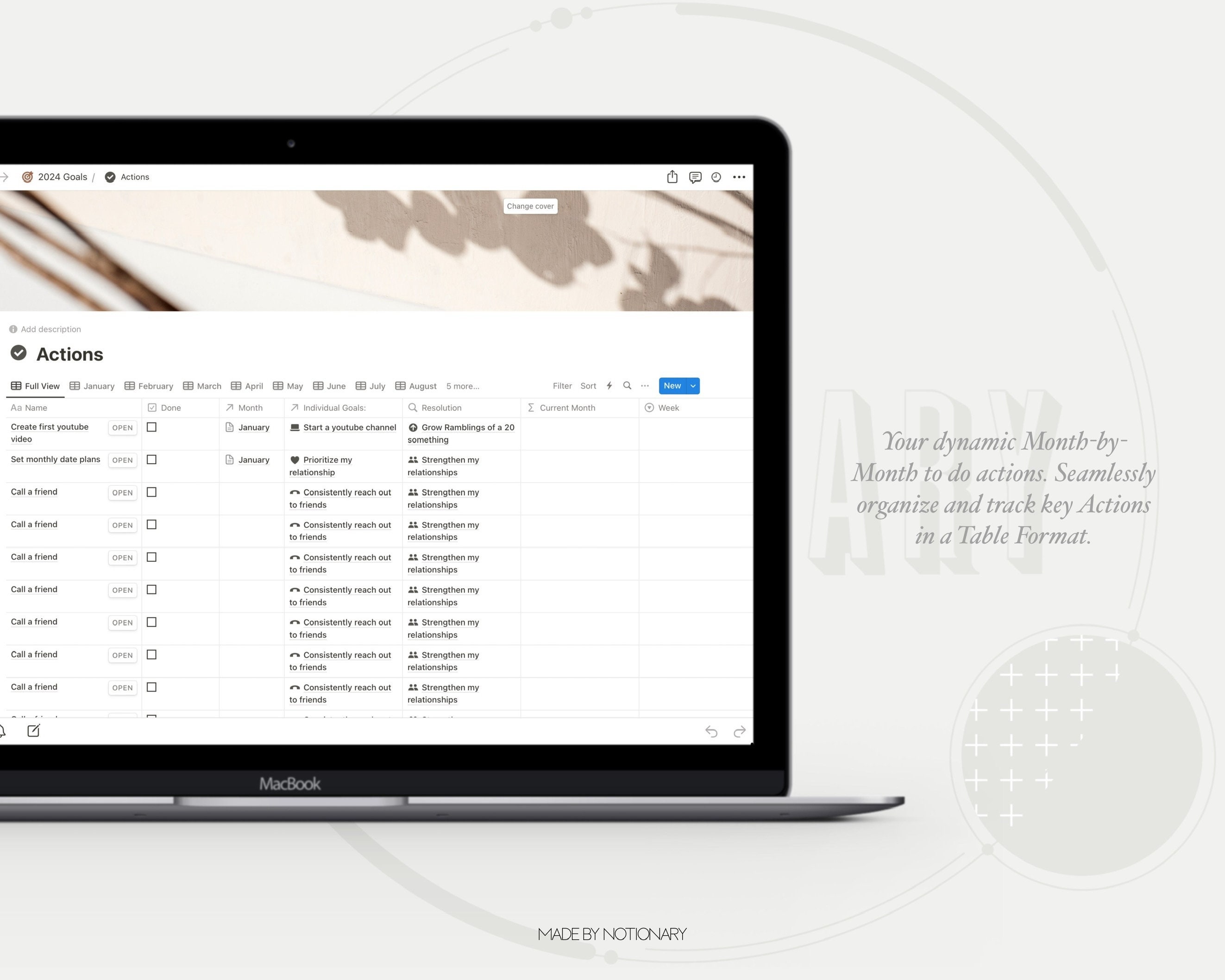 2024 Goals Planner 12 Week Year Notion Template Achieve Success ...