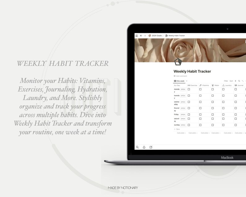 2024 Goals Planner 12 Week Year Notion Template Achieve Success ...
