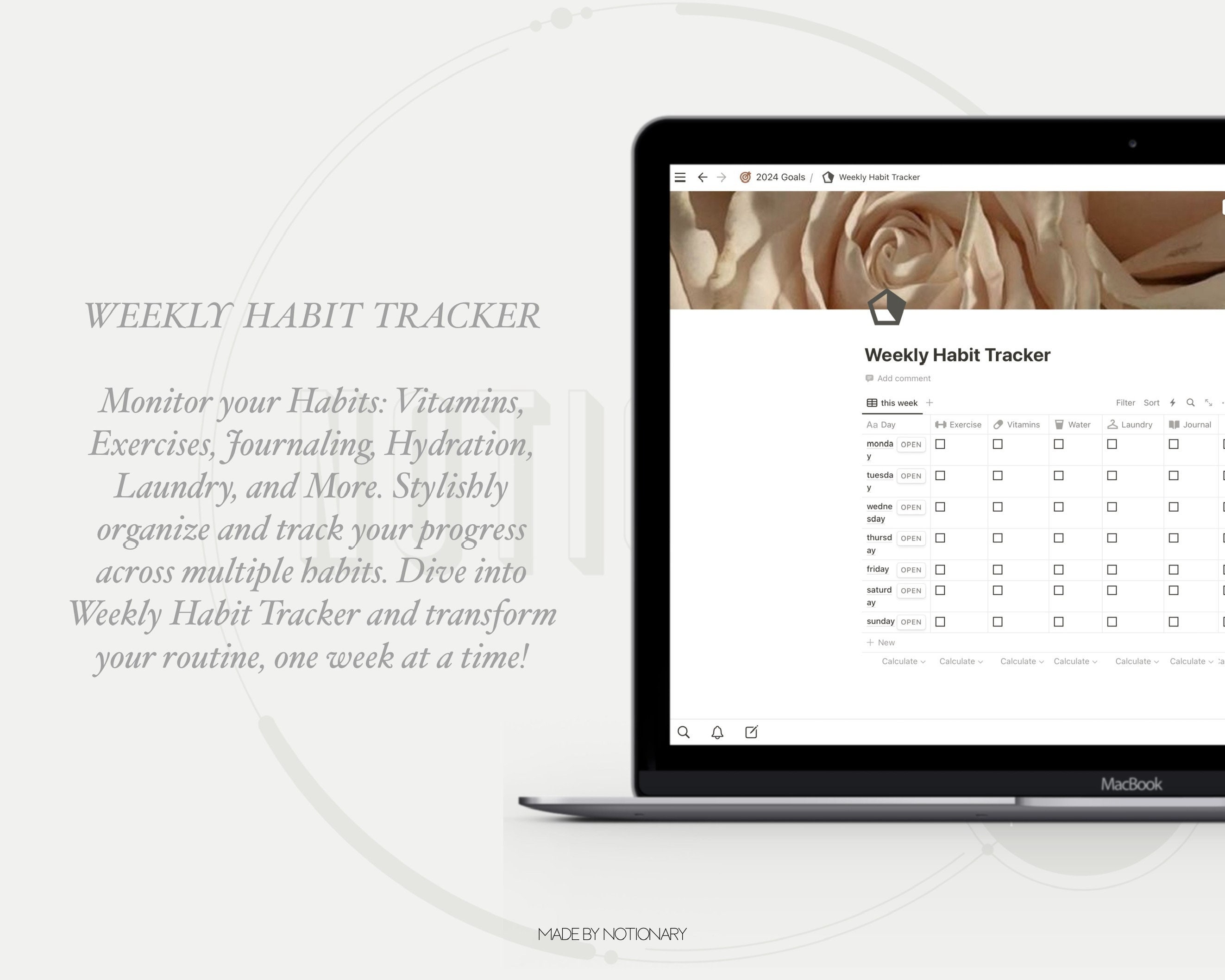 2024 Goals Planner 12 Week Year Notion Template Achieve Success ...