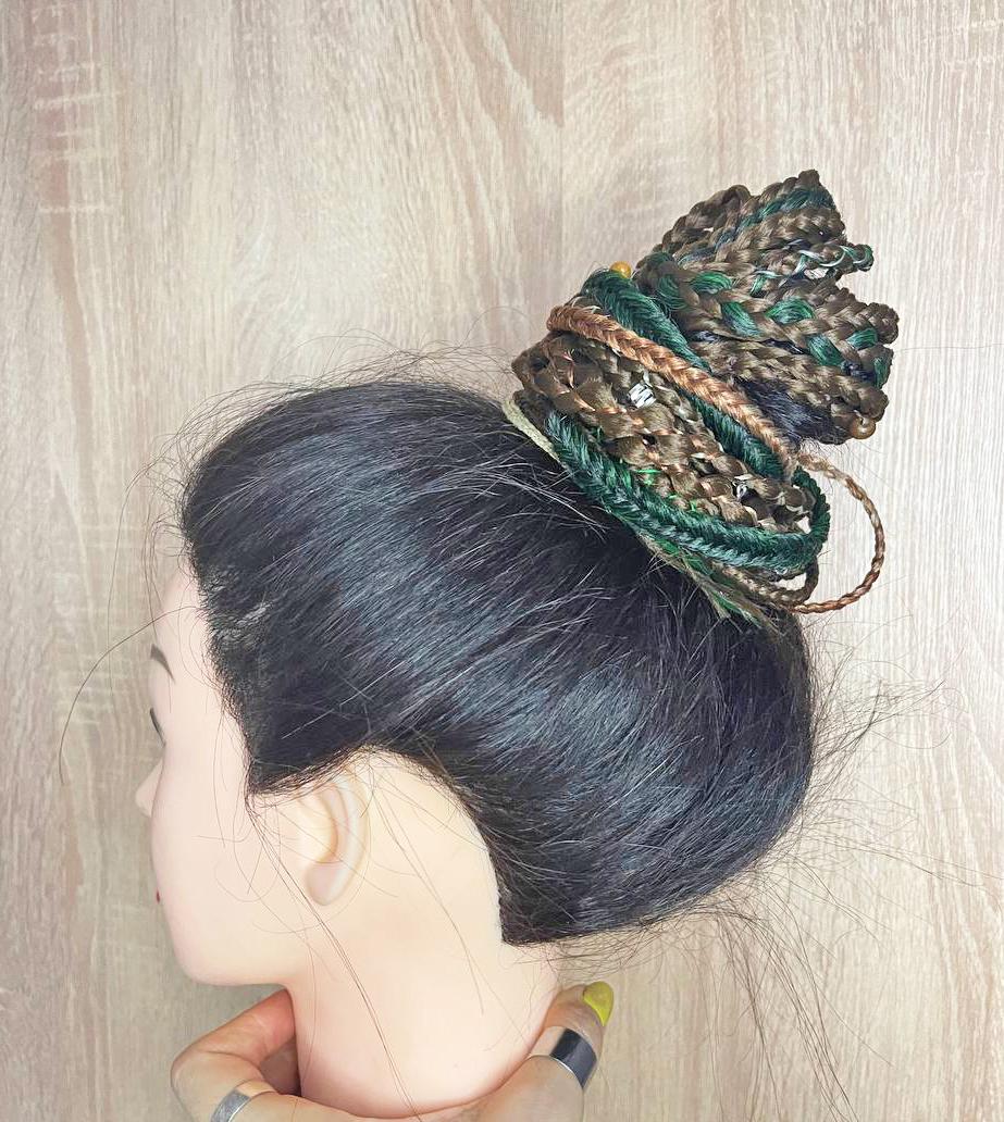 Boho Forest Braid Ponytail Wig, Synthetic Hair Falls - Etsy