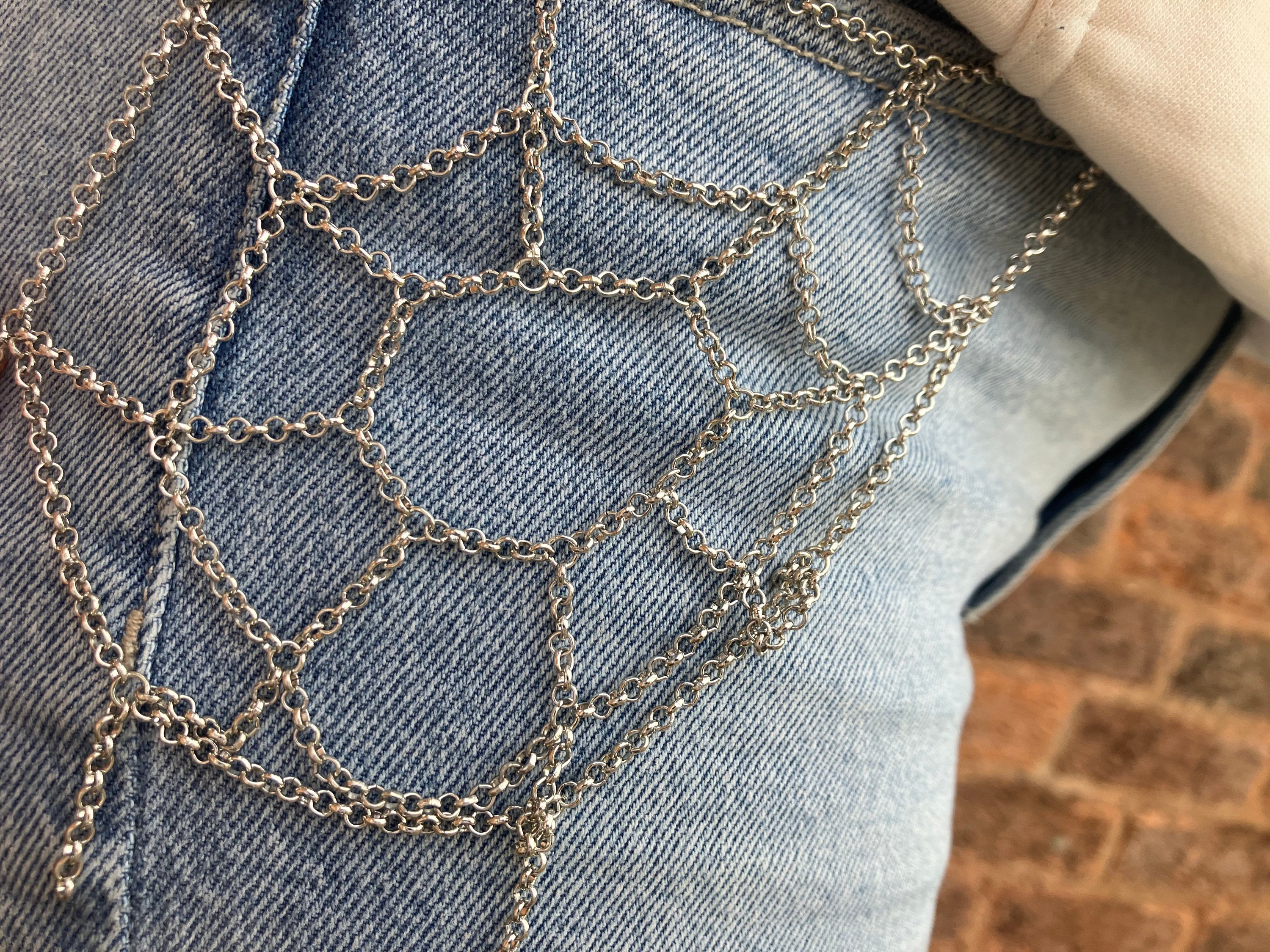 Spider Web Waist Chain Belt Chain Spider Leg Chain Mesh Chain Thigh ...