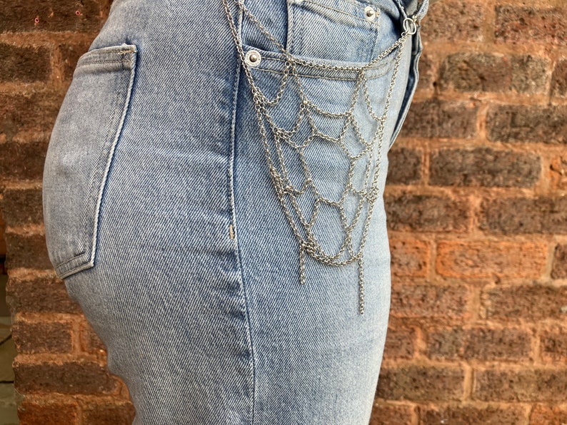 Spider Web Waist Chain Belt Chain Spider Leg Chain Mesh Chain Thigh ...
