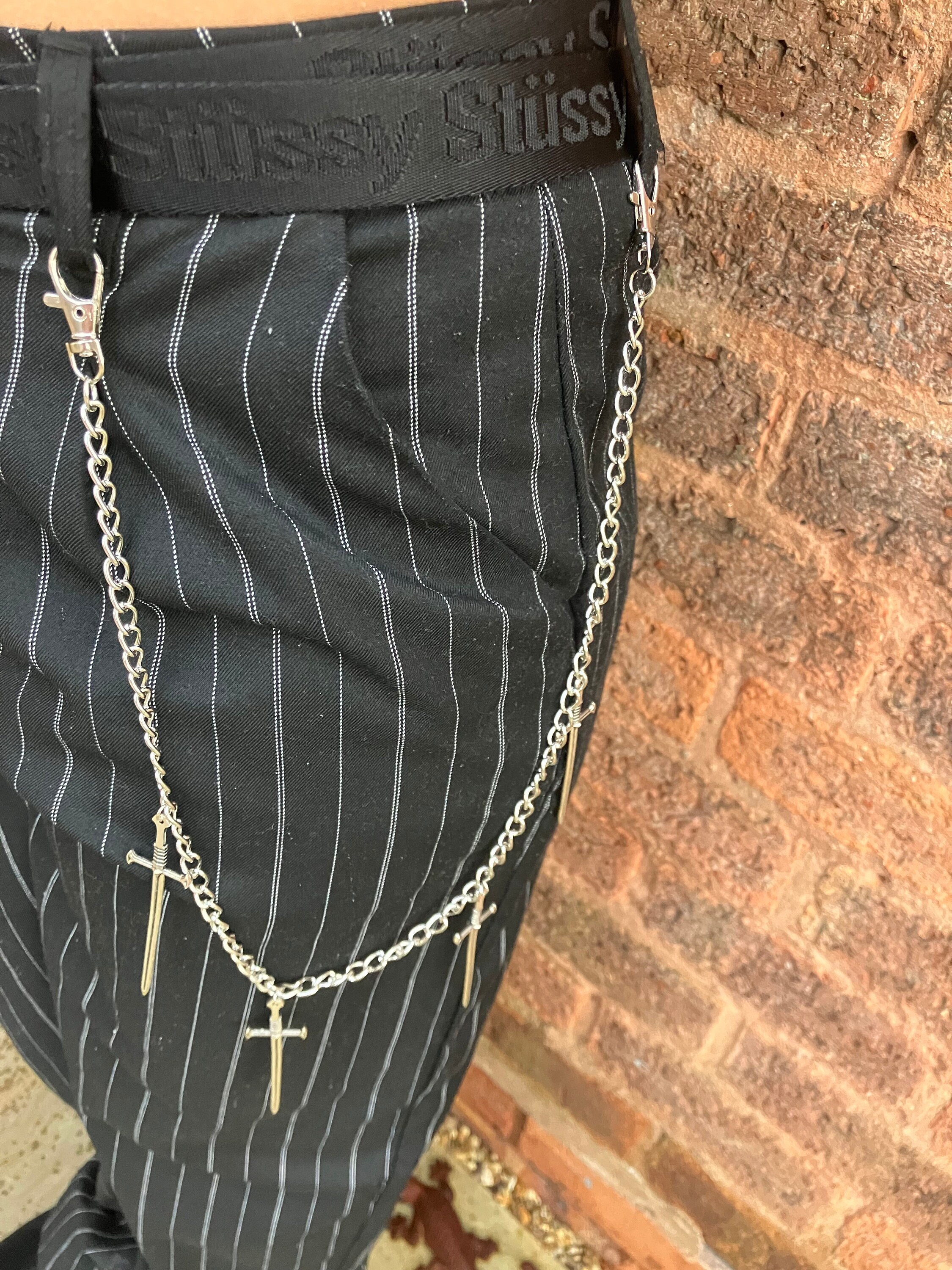 Sword Pendant Waist Chain Belt Chain Four Swords Waist Chain Jean Chain ...