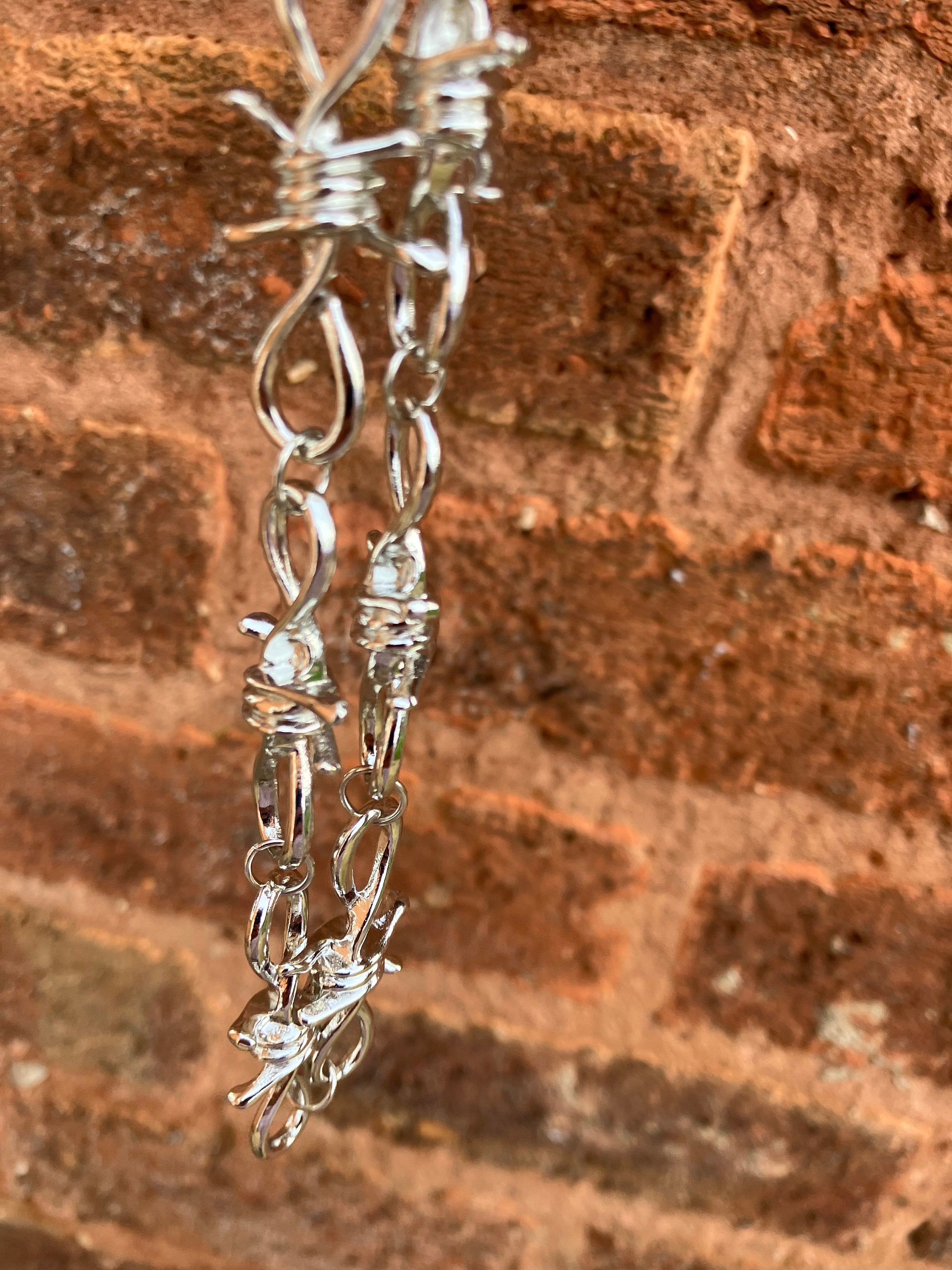 Barb Wire Waist Chain Belt Chain Thorn Chain Necklace and Waist Chain ...