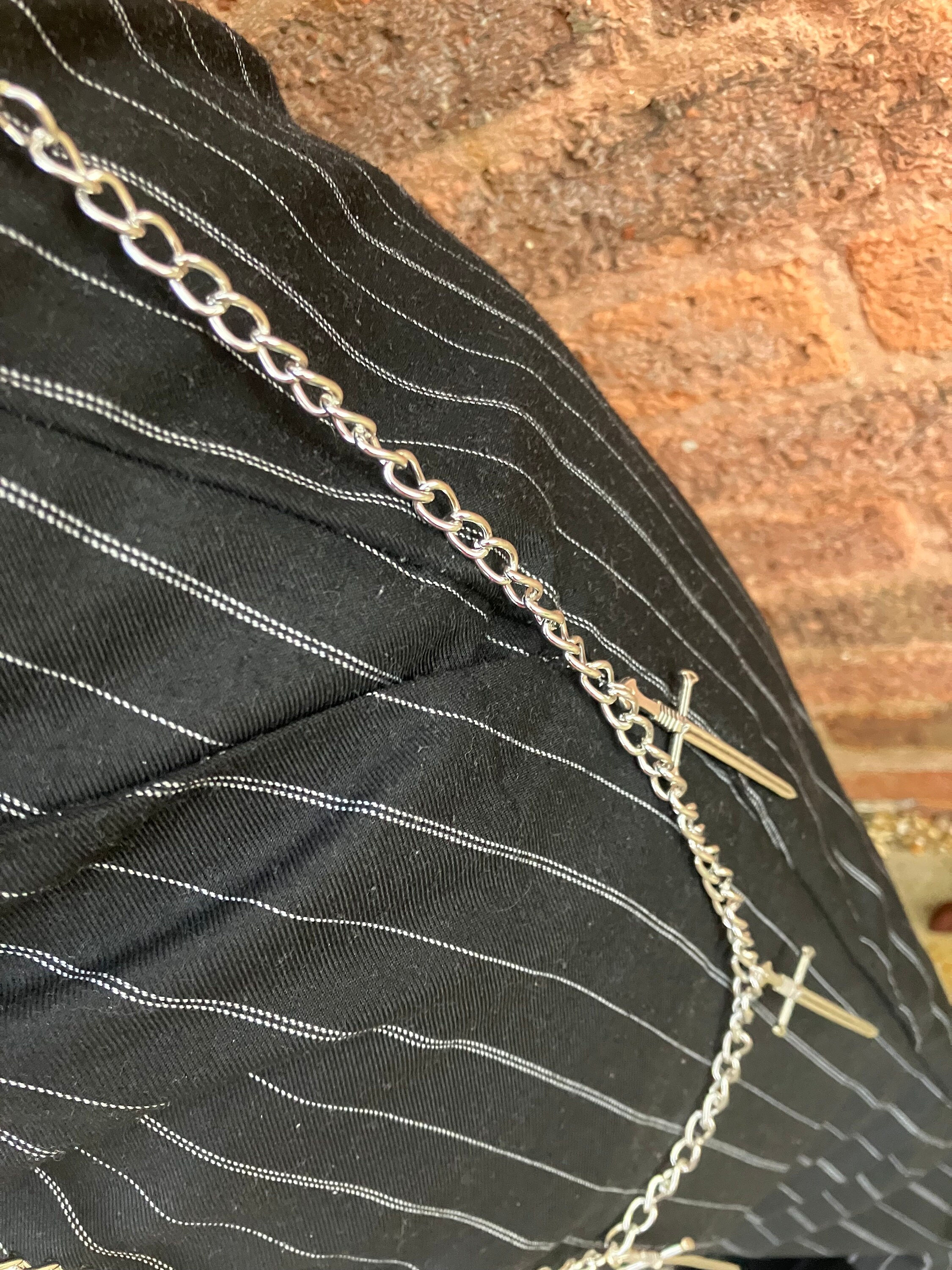 Sword Pendant Waist Chain Belt Chain Four Swords Waist Chain Jean Chain ...