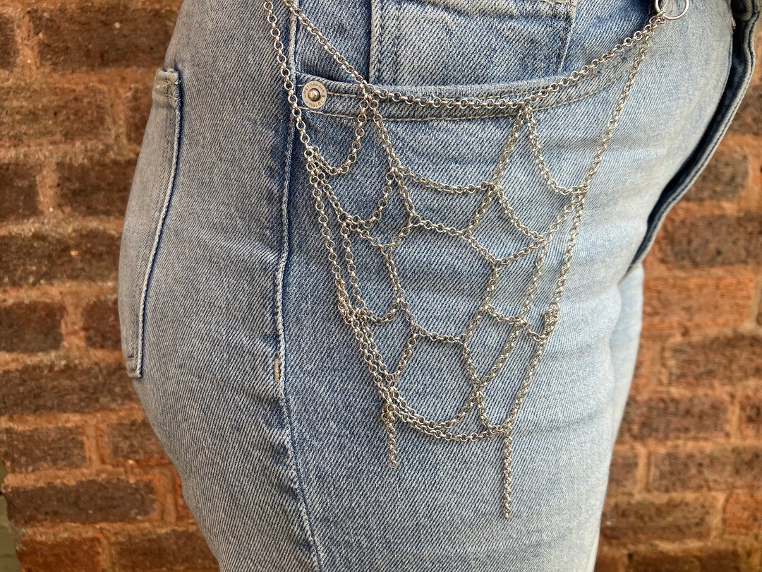 Spider Web Waist Chain Belt Chain Spider Leg Chain Mesh Chain Thigh ...