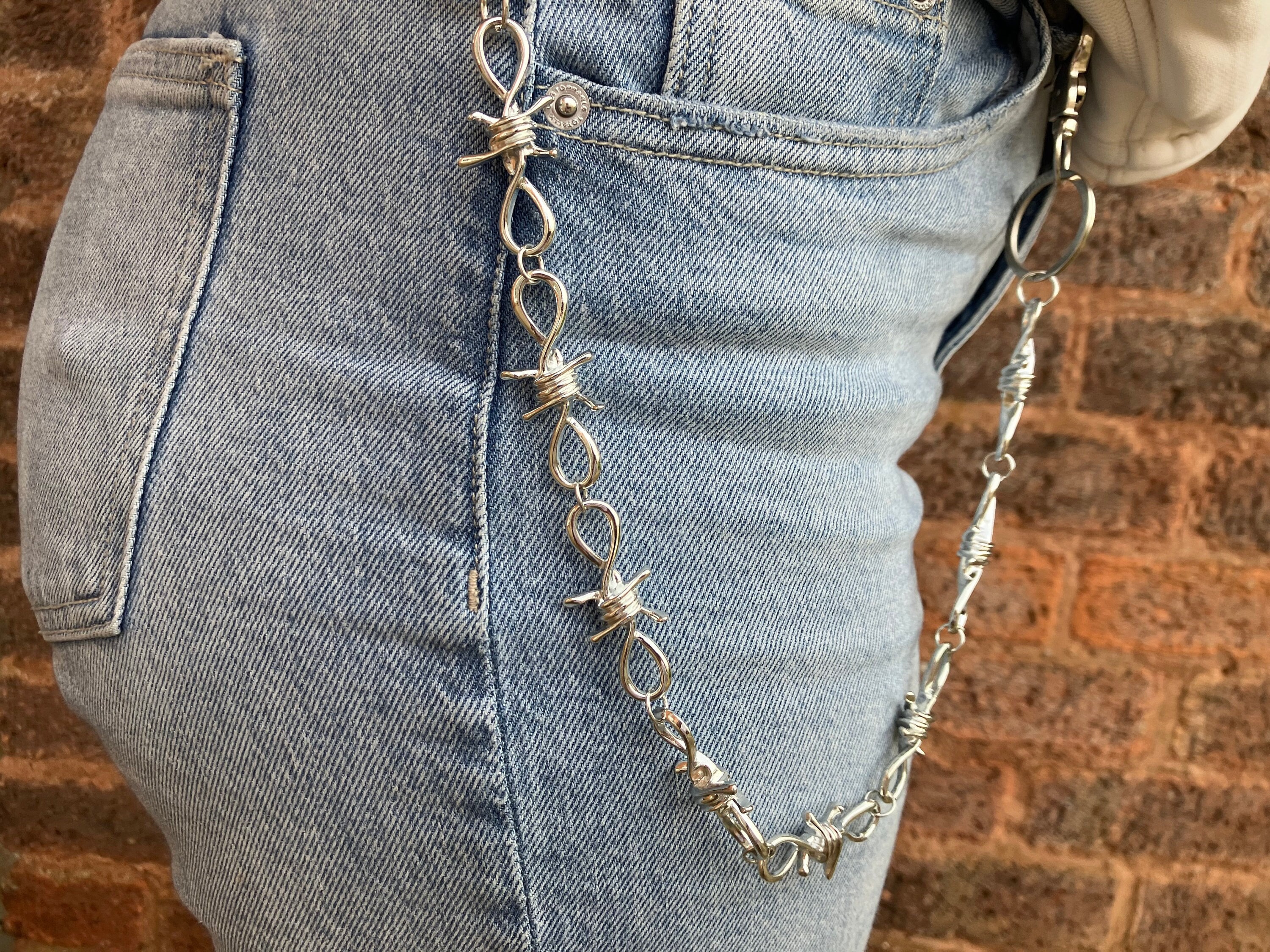 Barb Wire Waist Chain Belt Chain Thorn Chain Necklace and Waist Chain ...