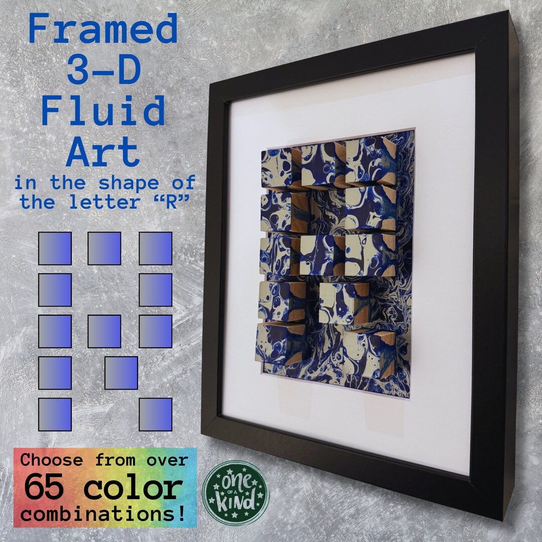 Letter R Art, Custom Letter Wall Art, Personalized Initial Wall Art, 3D ...