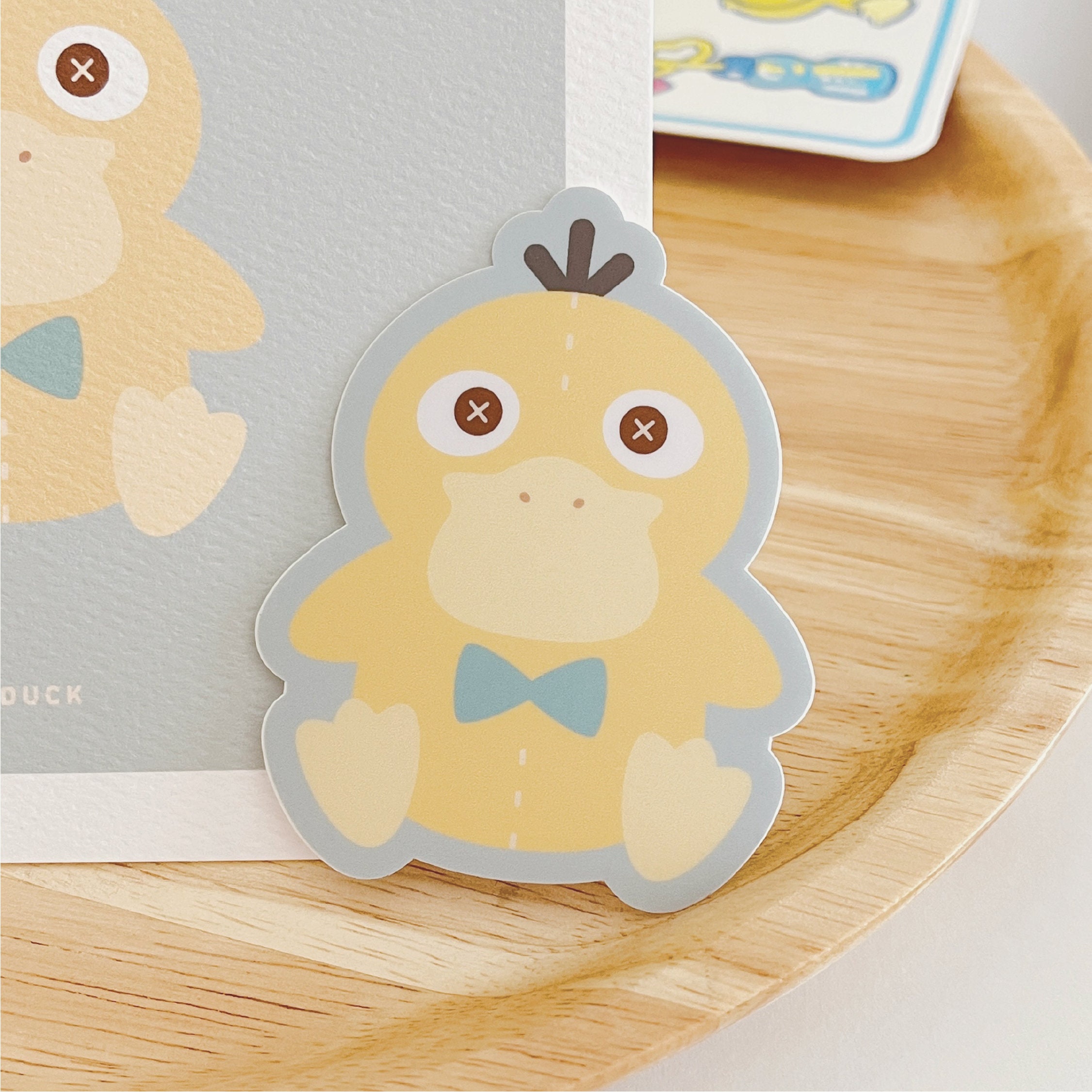 Psyduck Plushie: Vinyl Sticker - Etsy