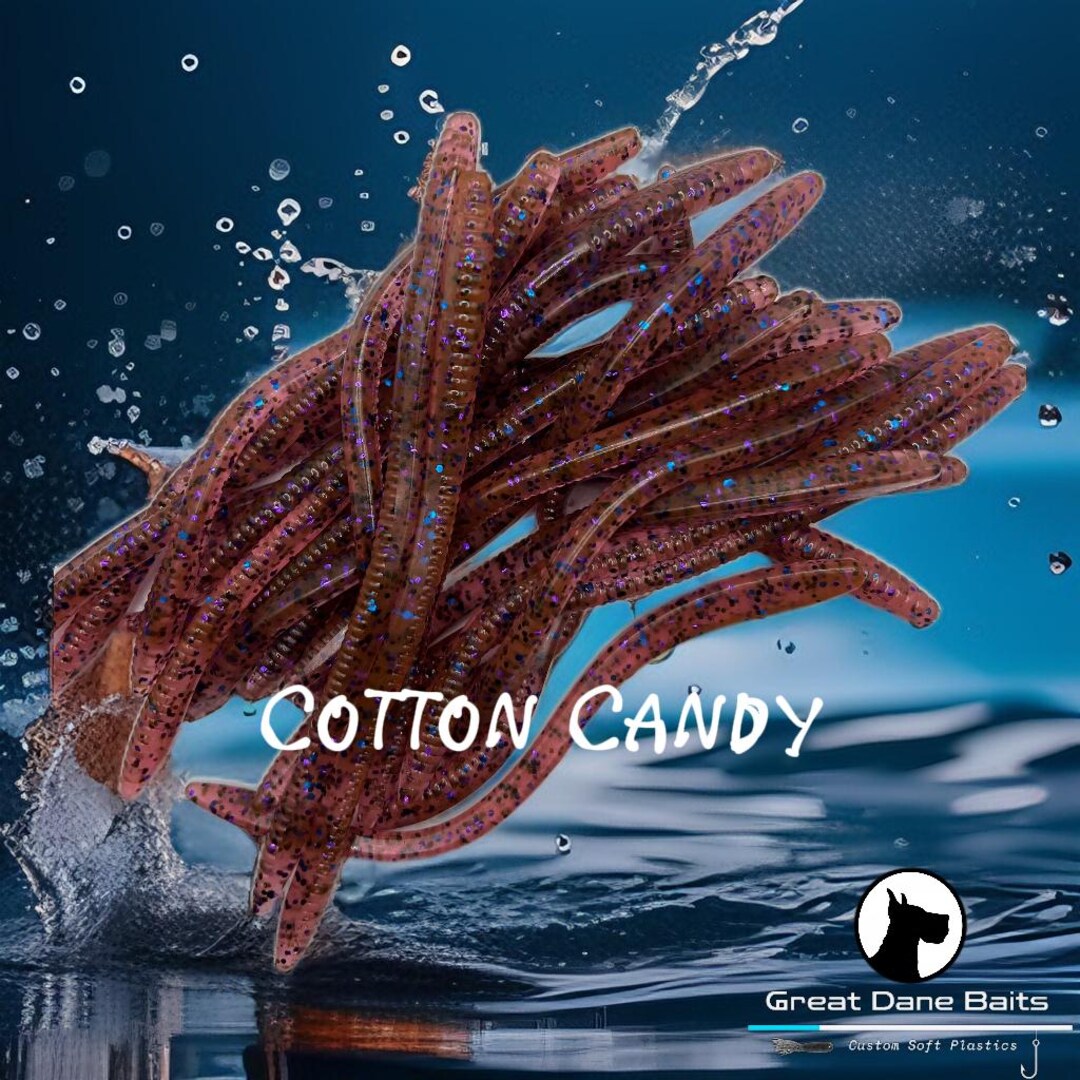 Cotton Candy 6.25 Inch Trick Worm - Etsy