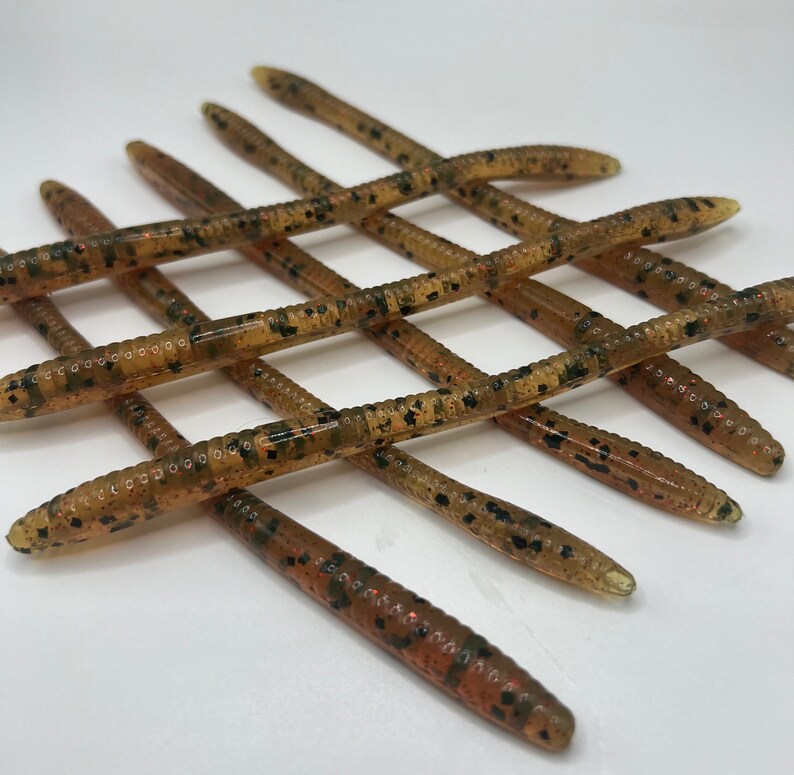 Motor Oil 6.25 Inch Trick Worm - Etsy