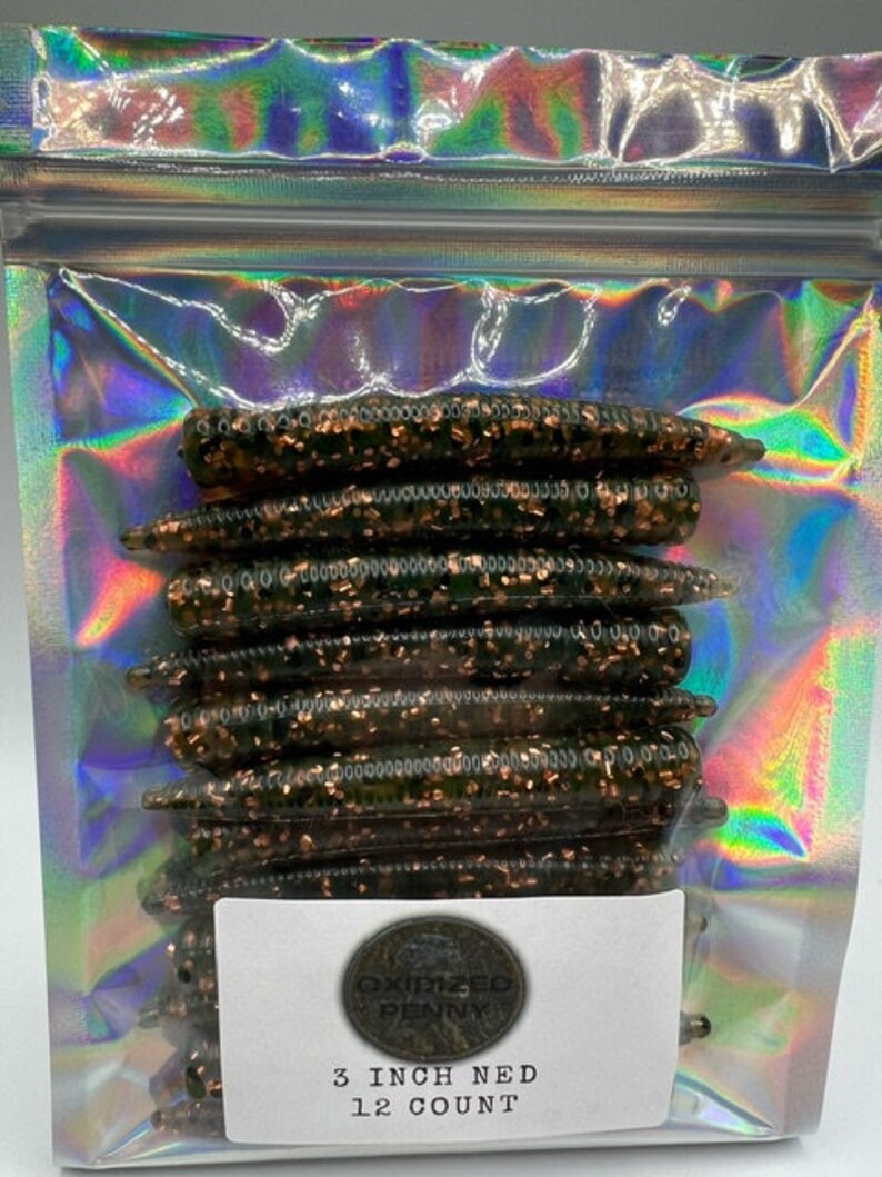 Oxidized Penny 3 Inch NED Worm - Etsy