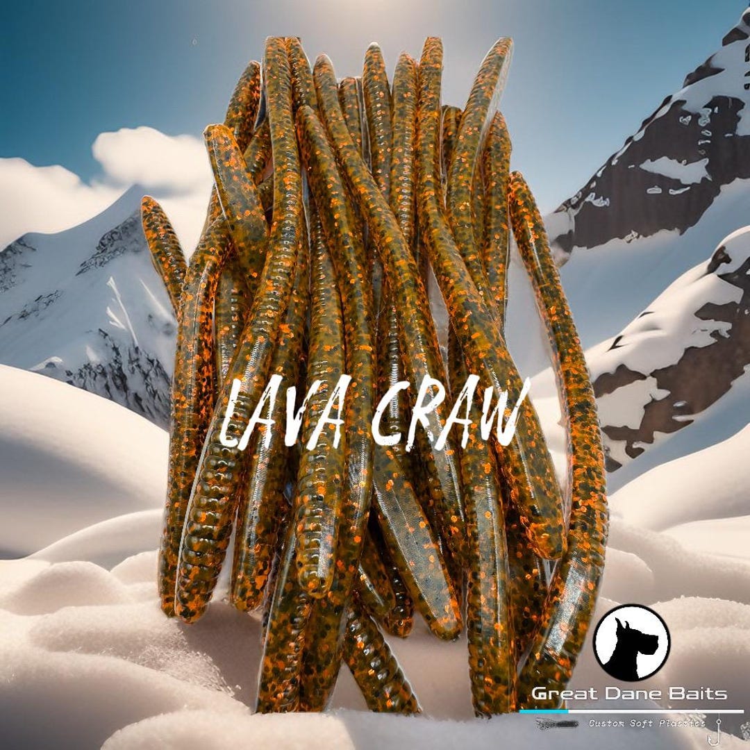 Lava Craw 6.25 Inch Trick Worm - Etsy
