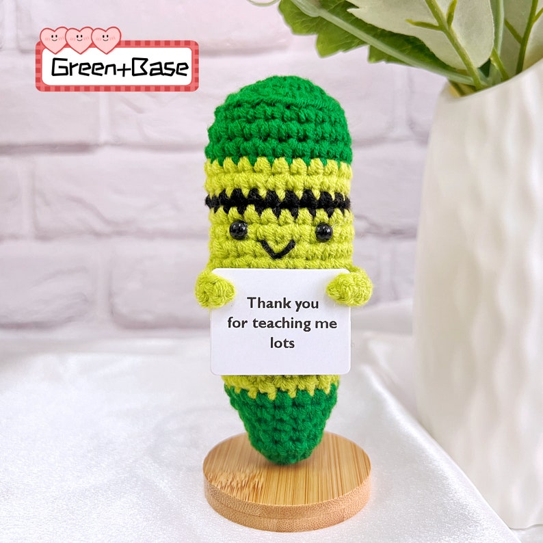 Funny Handmade Crochet Crayons,thank You for Teaching Me Lot,thank You ...