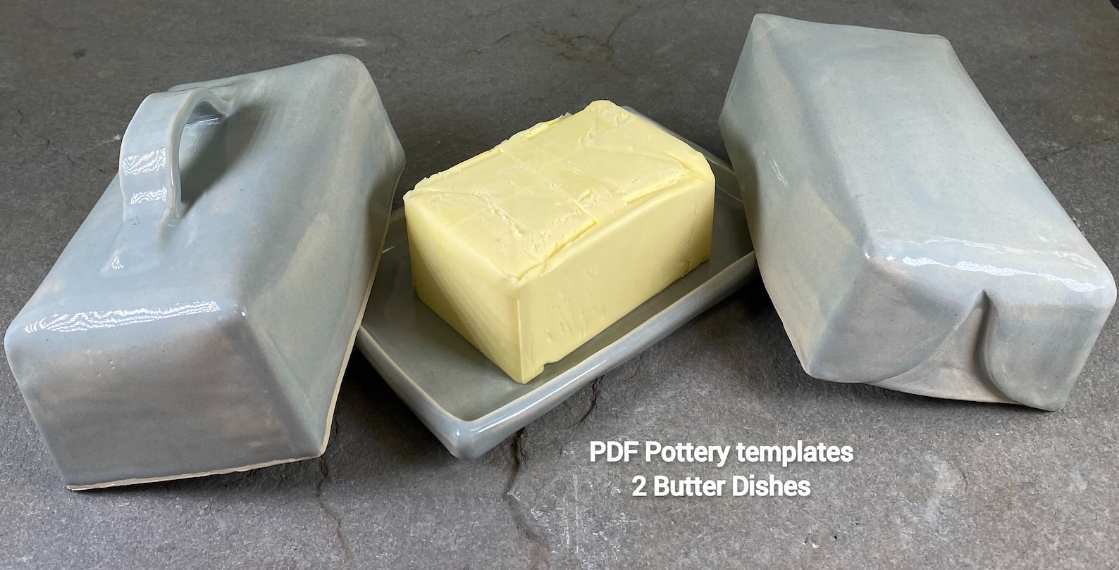 Butter Dish Template - Pottery Template for Slab Building With ...