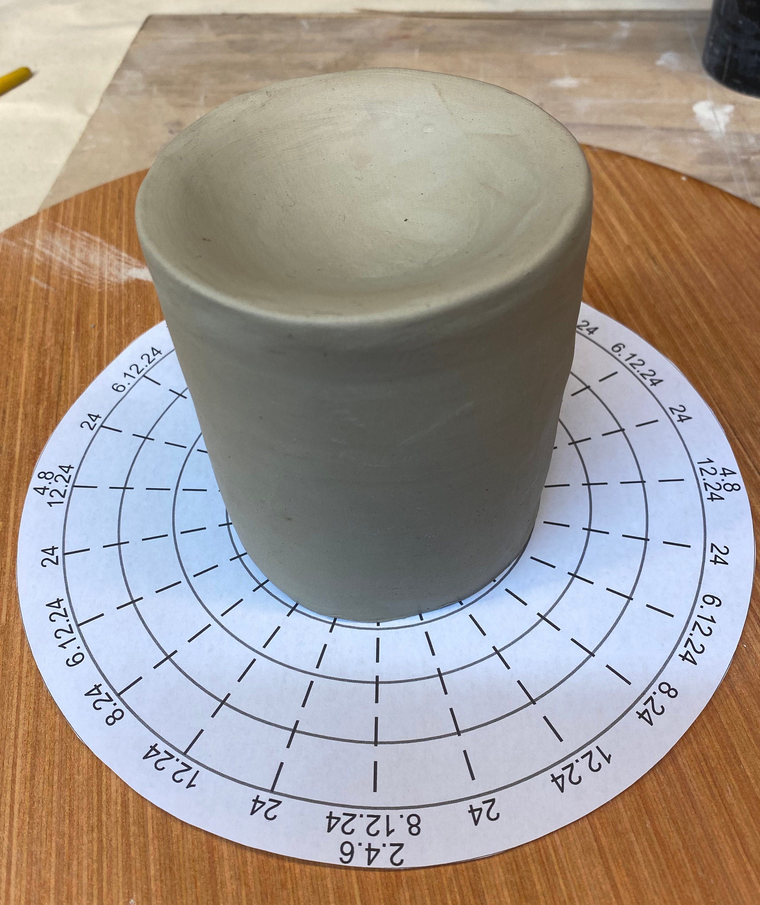 Oil Burner Template - Pottery Template for Slab Building With ...