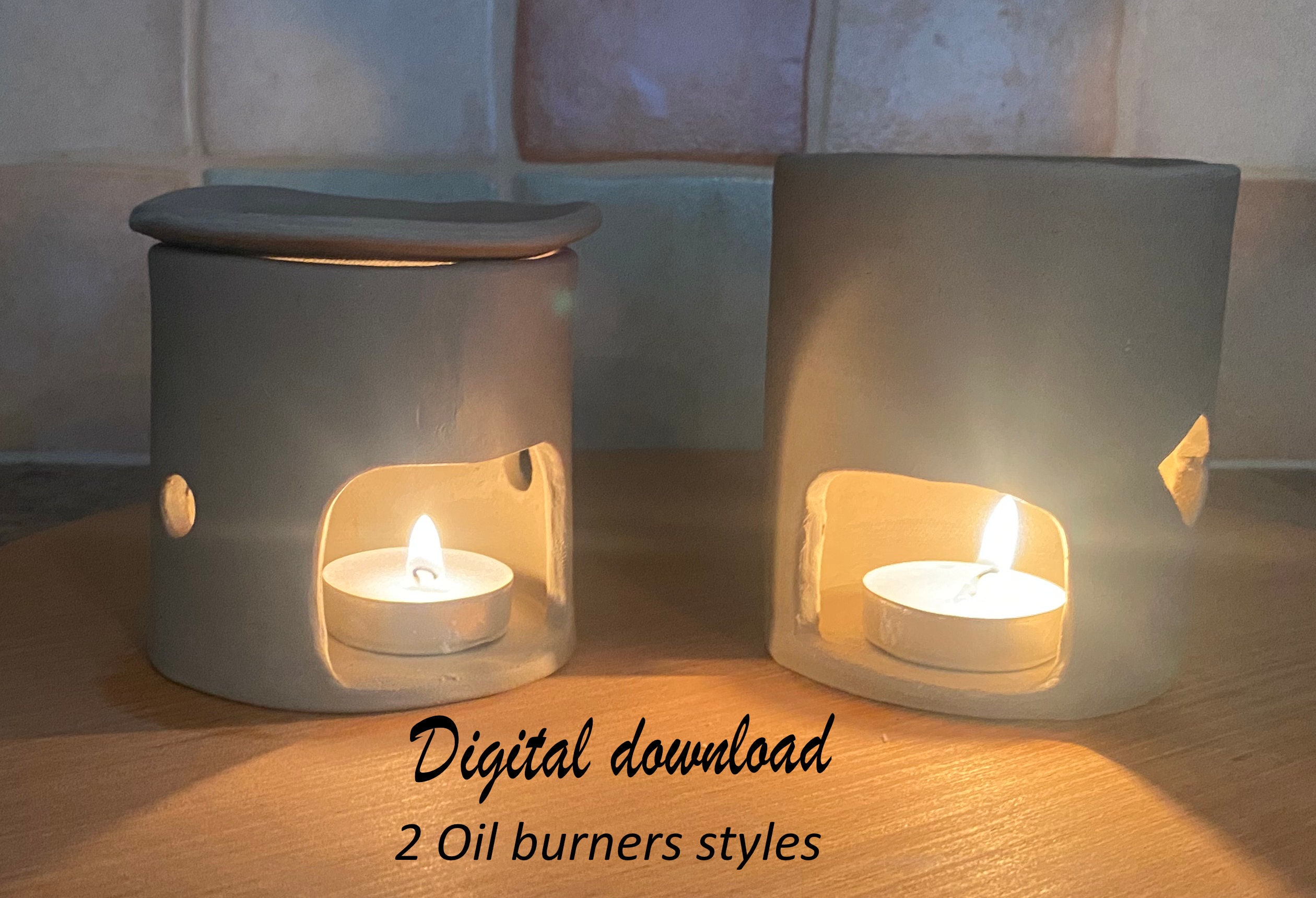 Oil Burner Template - Pottery Template for Slab Building With ...