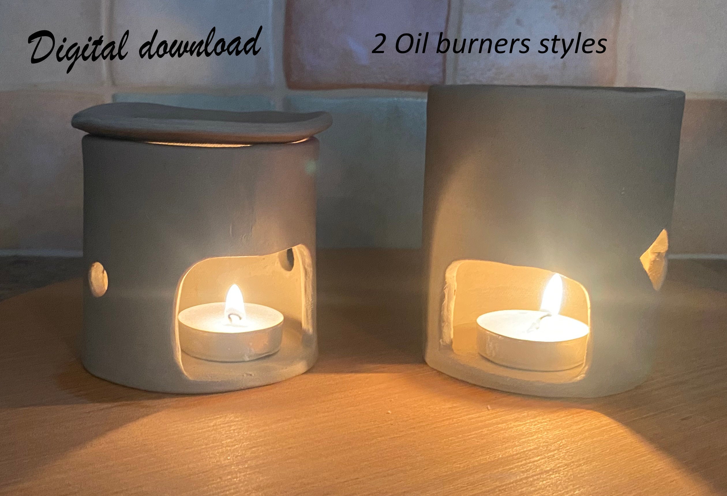 Oil Burner Template - Pottery Template for Slab Building With ...