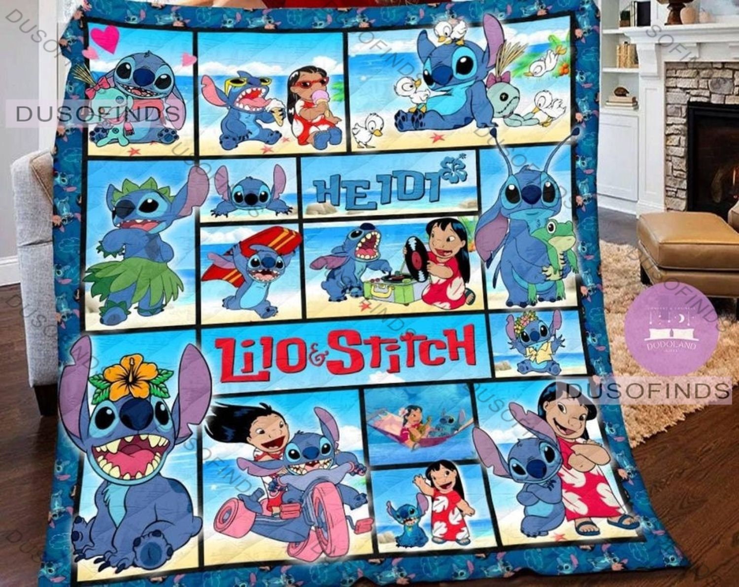 Disney Lilo and Stitch Fleece Blanket, Cute Stitch Blanket sold by Ivan ...