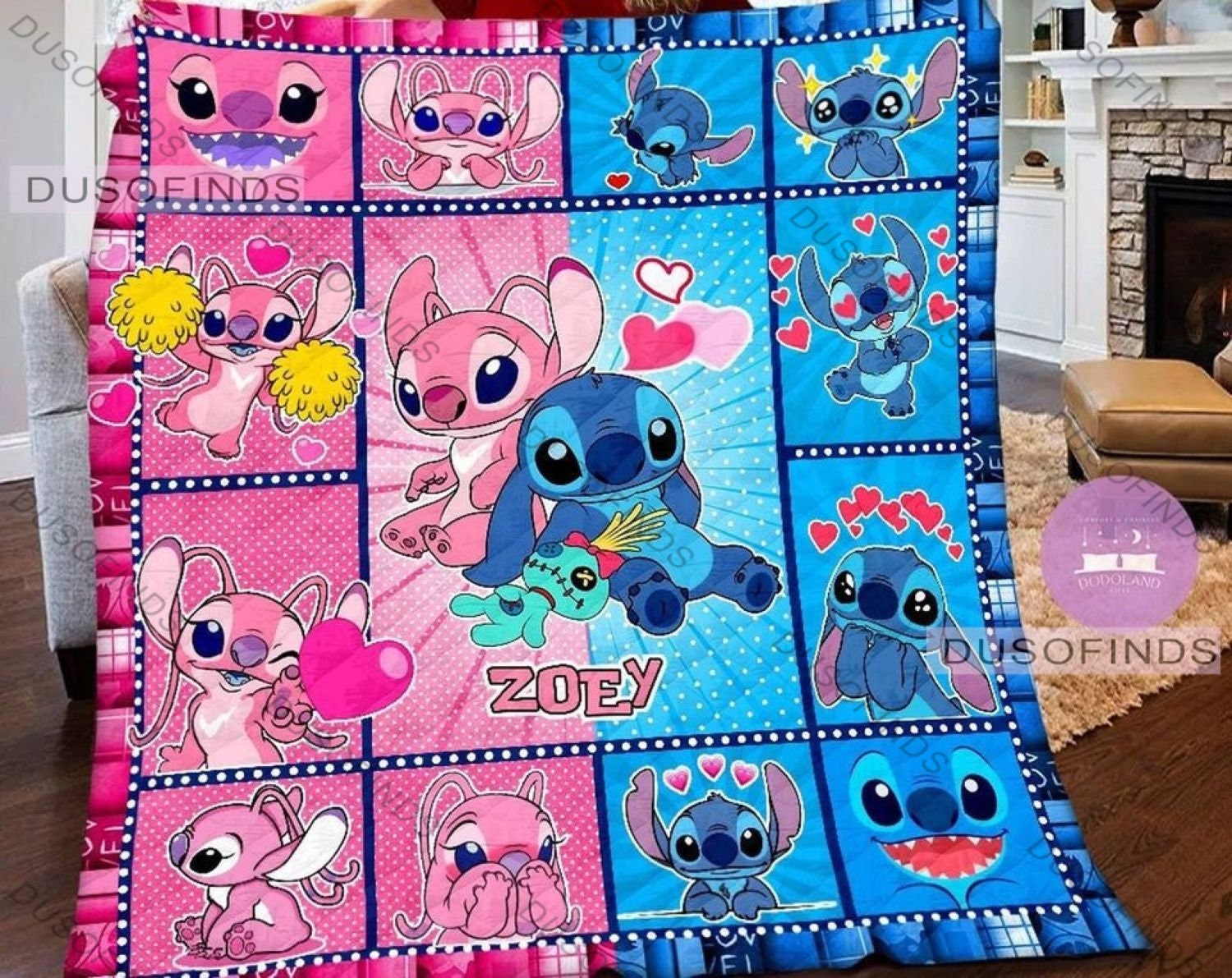 Disney Lilo and Stitch Fleece Blanket, Cute Stitch Blanket sold by Ivan ...