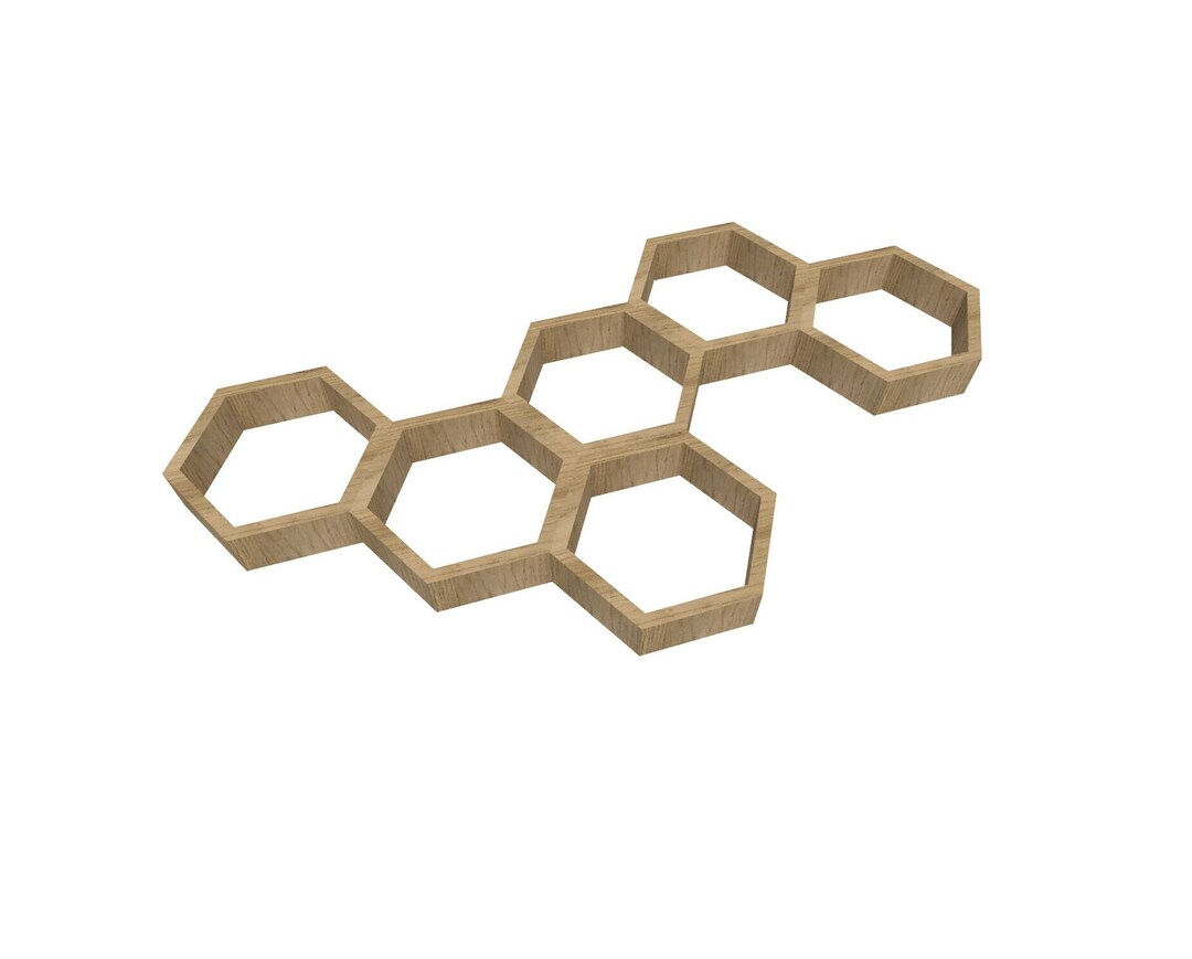 Hexagon Shelf Build Plans - Etsy