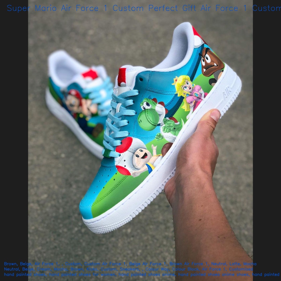 Super Mario Air Force 1 Custom Perfect Gift Air Force 1 - Etsy