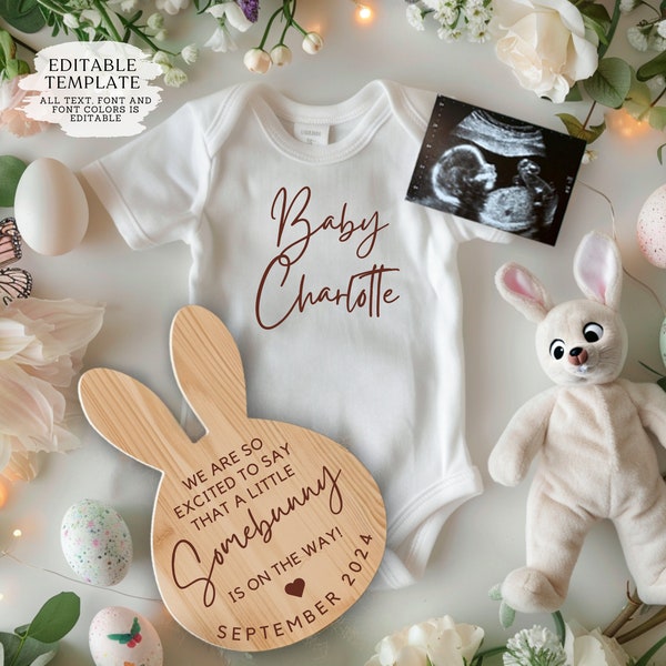 Easter Pregnancy Announcement - Etsy