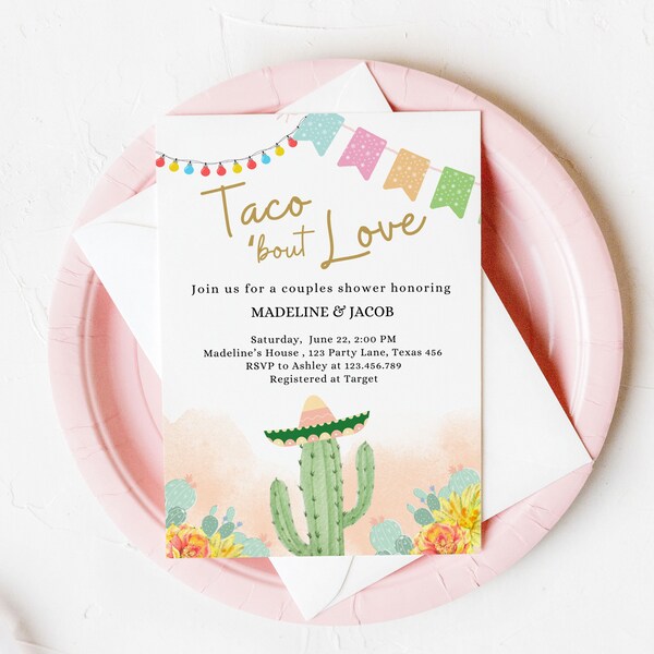 Taco Invitation - Etsy