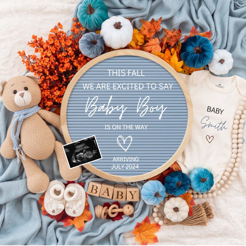 October Baby Announcement - Etsy
