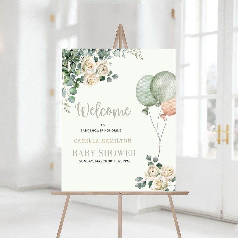 Sage Green Baby Shower - Etsy
