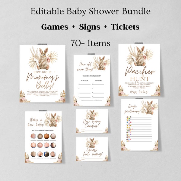 Bunny Baby Shower - Etsy