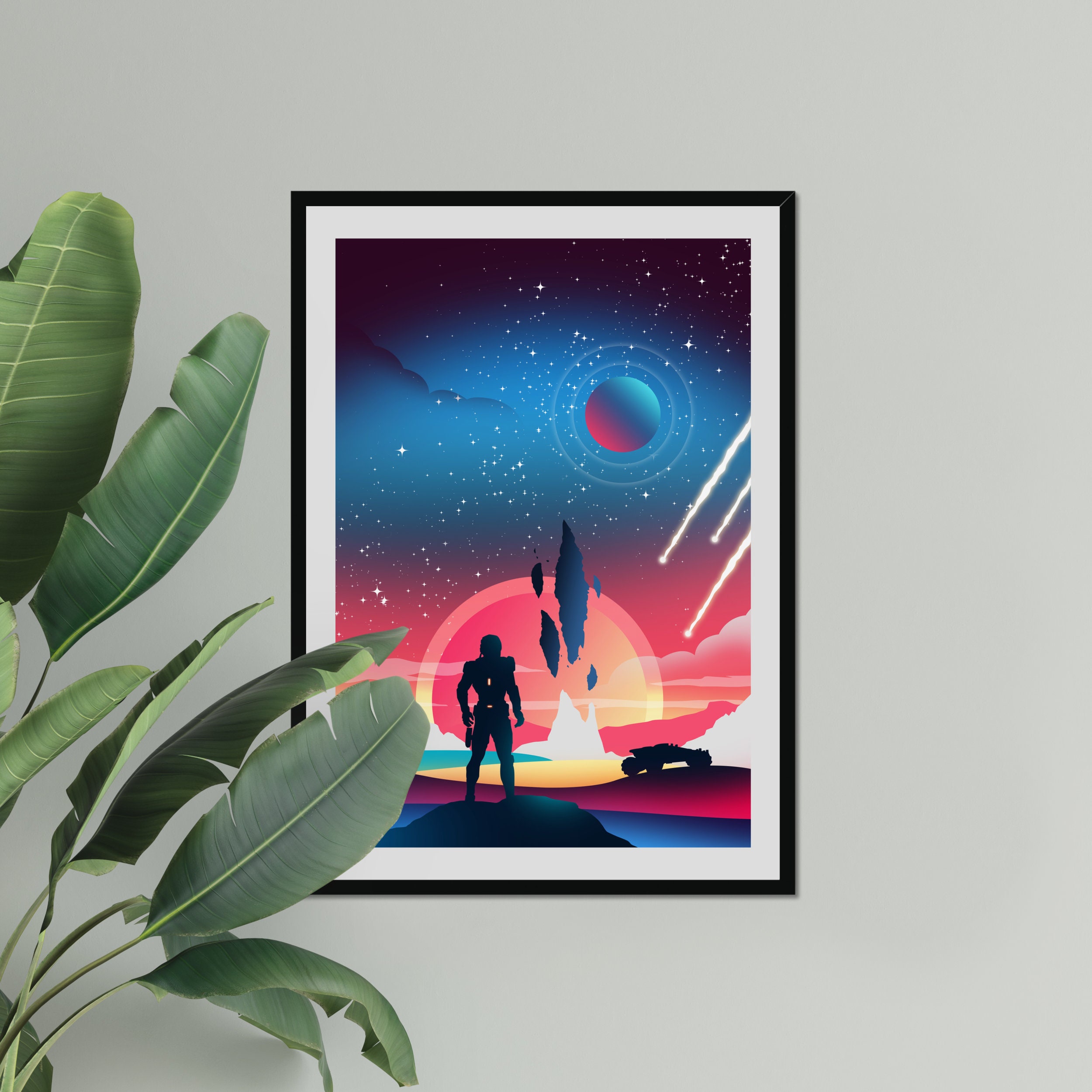 Mass Effect Minimalist Art Print Poster - Etsy