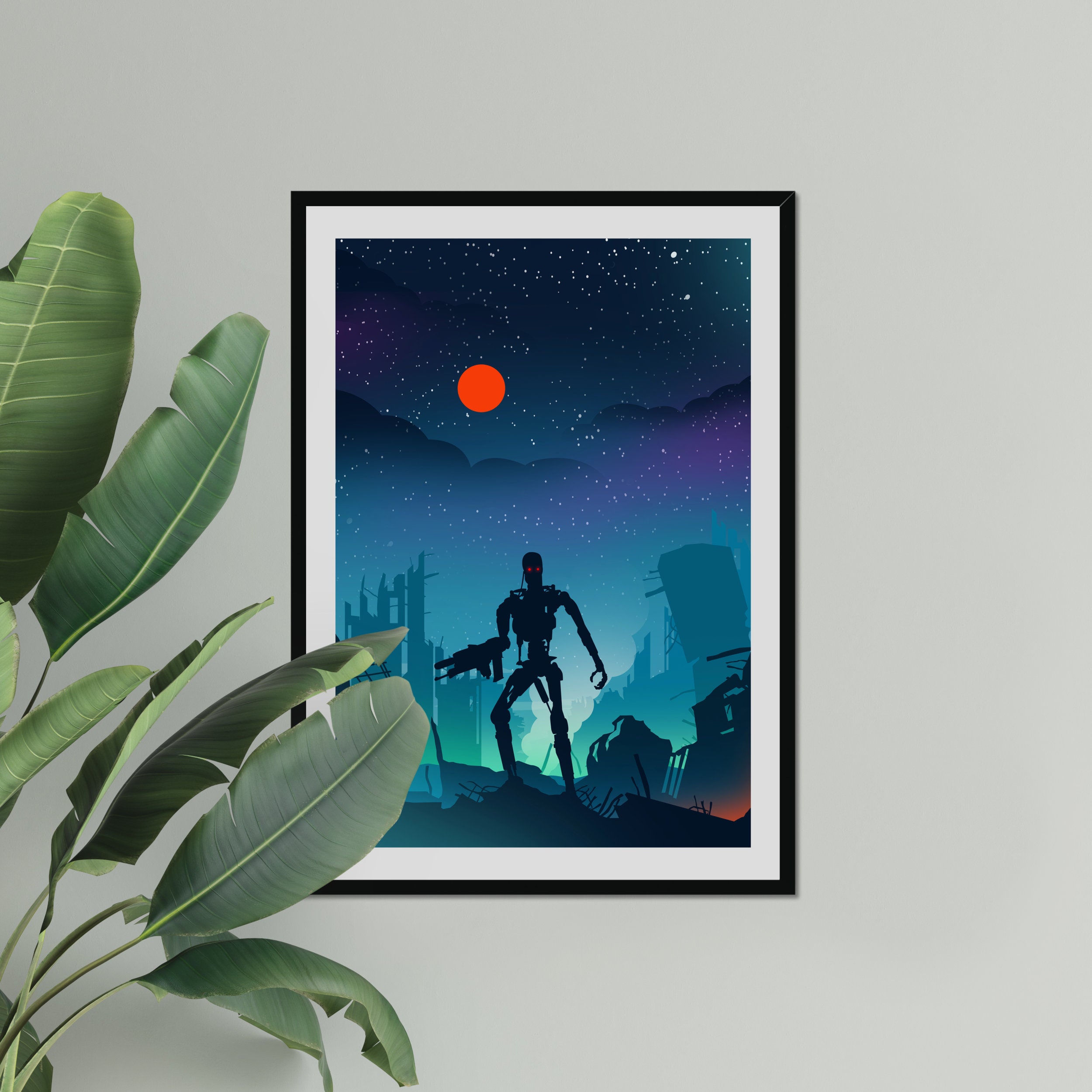 Terminator Minimalist Art Print Poster - Etsy